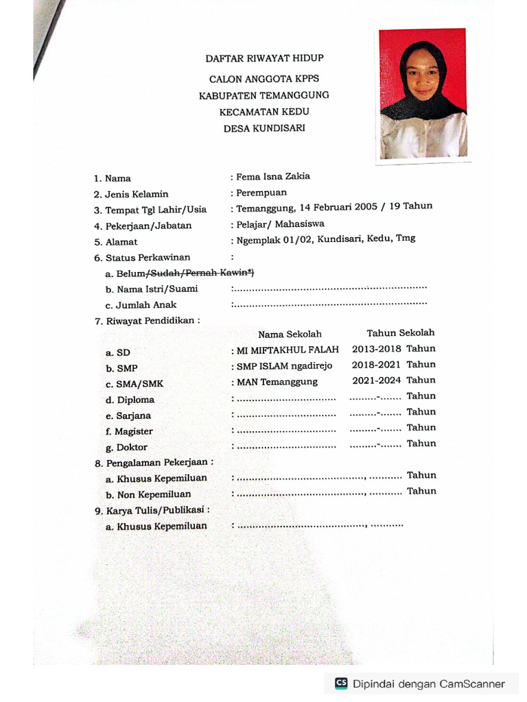 Fema Isna Zakia | PDF