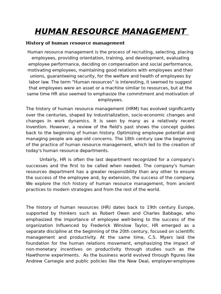 Human Resource Management 2 | PDF | Human Resource Management | Economies