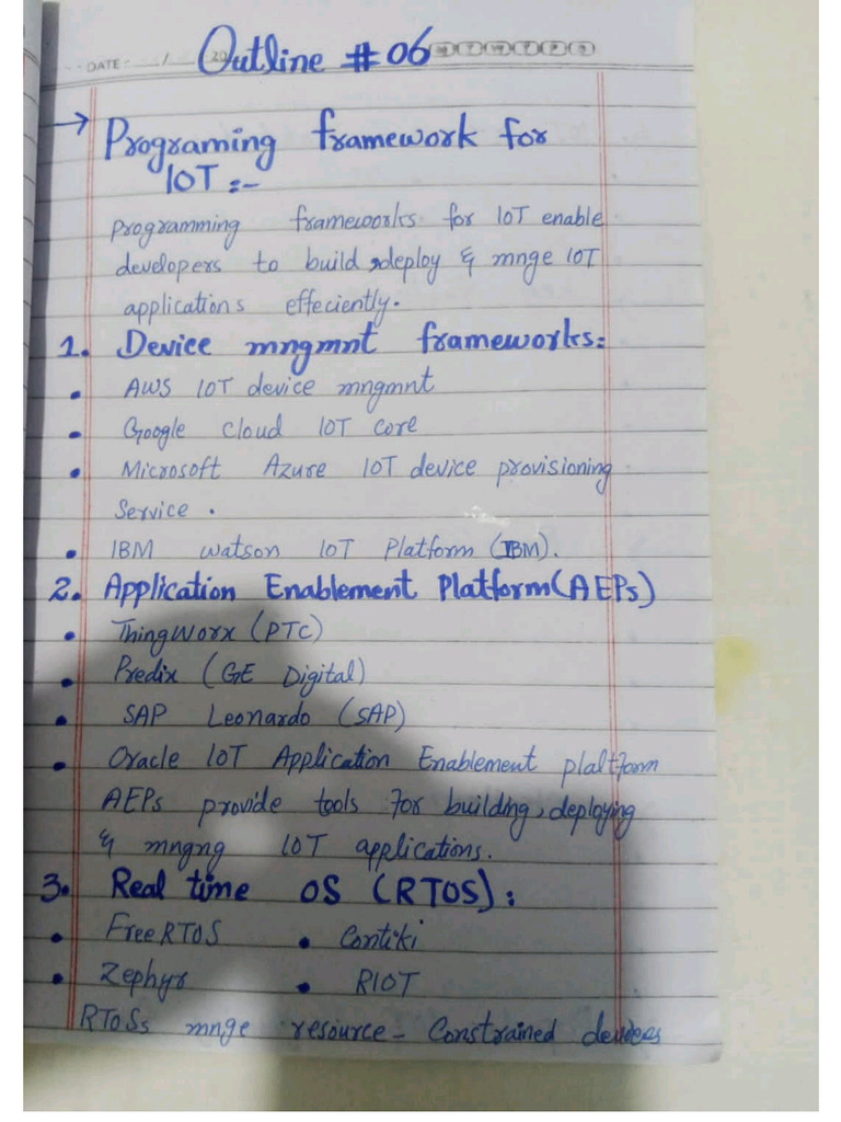 Outline No 6 IOT | PDF