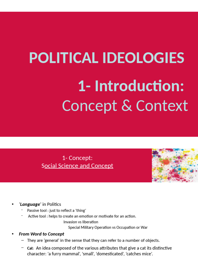 1 - Ideologies - Concept | PDF | Ideologies | Theory