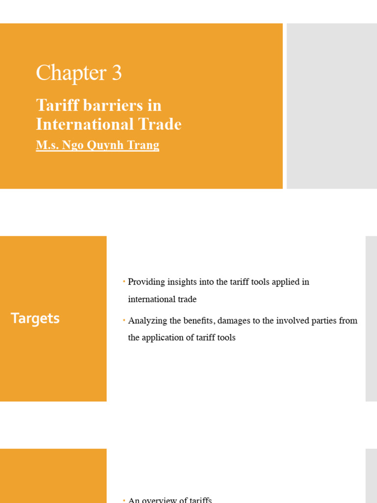 Chapter 3 - 1 | PDF | Taxes | Tariff