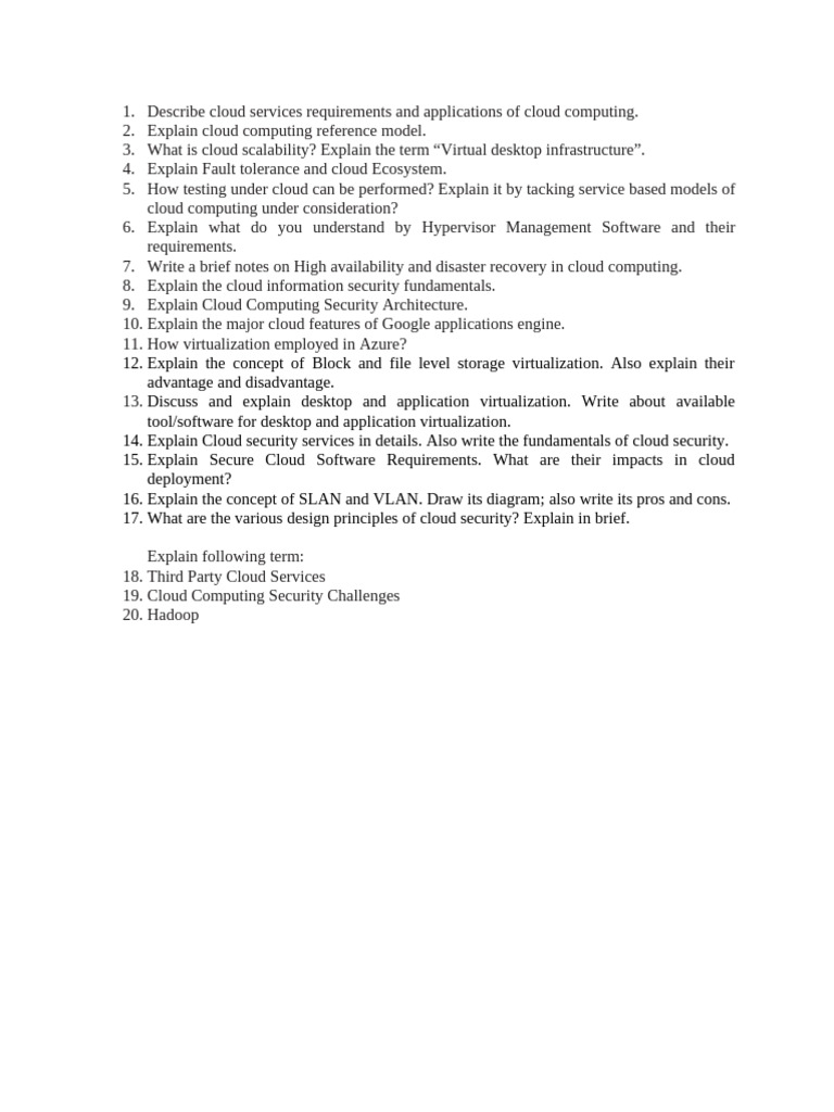 Cloud Computing Assignment | PDF