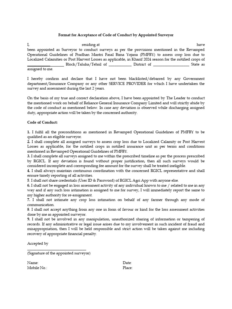 COC Format the Leader | PDF