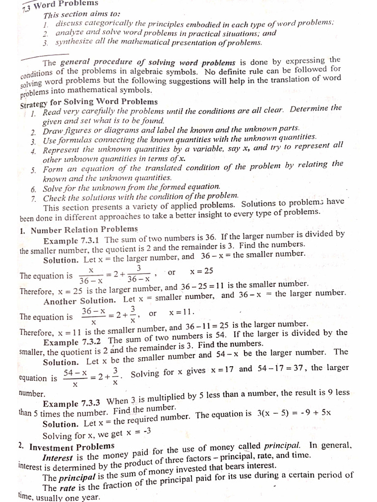 Word Problem 1 | PDF