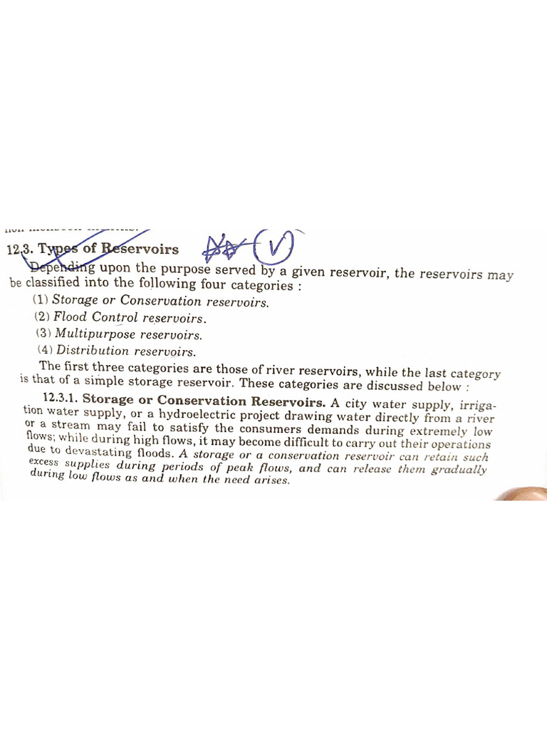 Types of reservoir | PDF