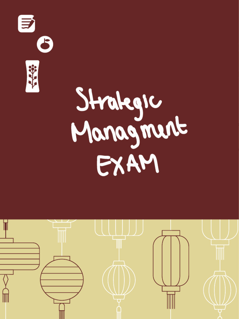 Strategic Management Exam Overview | PDF | Business Economics | Economies