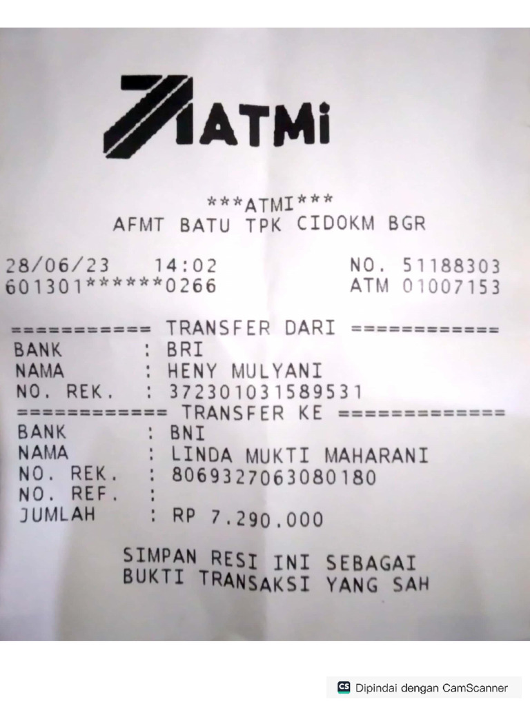 Bukti Pembayaran | PDF