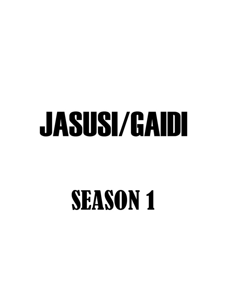 Jasusi Gaidi Season 1 | PDF
