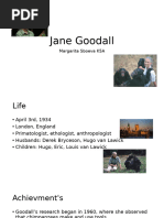 Jane's Goodall Timeline | PDF