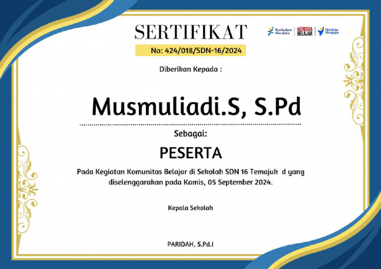 Musmuliadi S | PDF