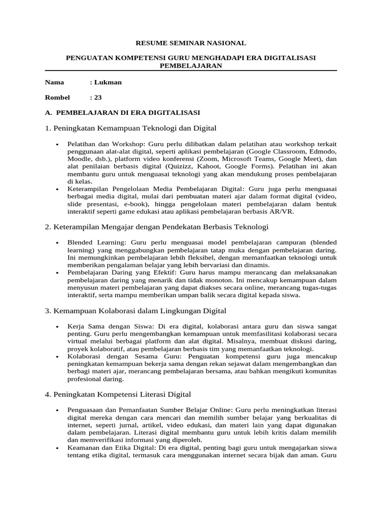 Resume Seminar Nasional | PDF