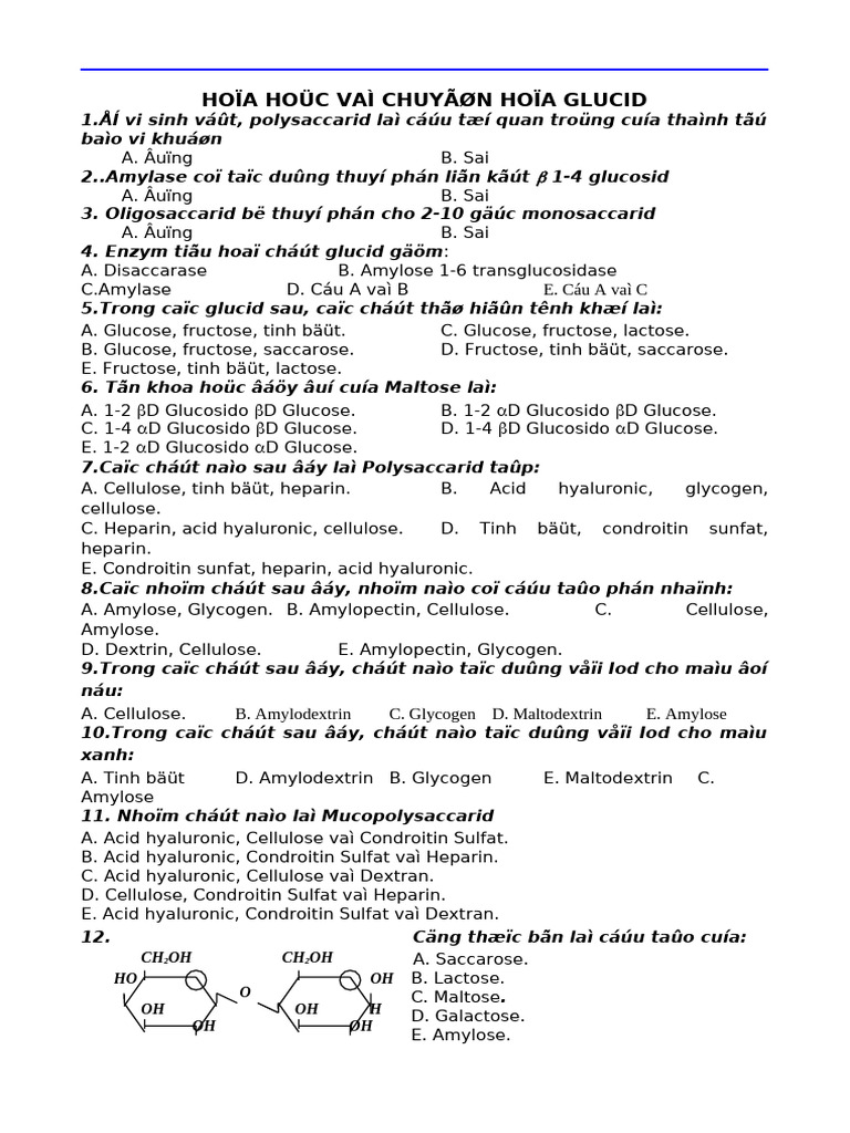 Glucid | PDF