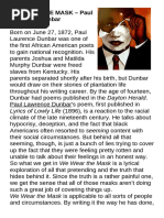 We Wear The Mask Poem Analysis | PDF