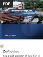 Sitz Bath Overview and Instructions | PDF | Bathing | Hygiene