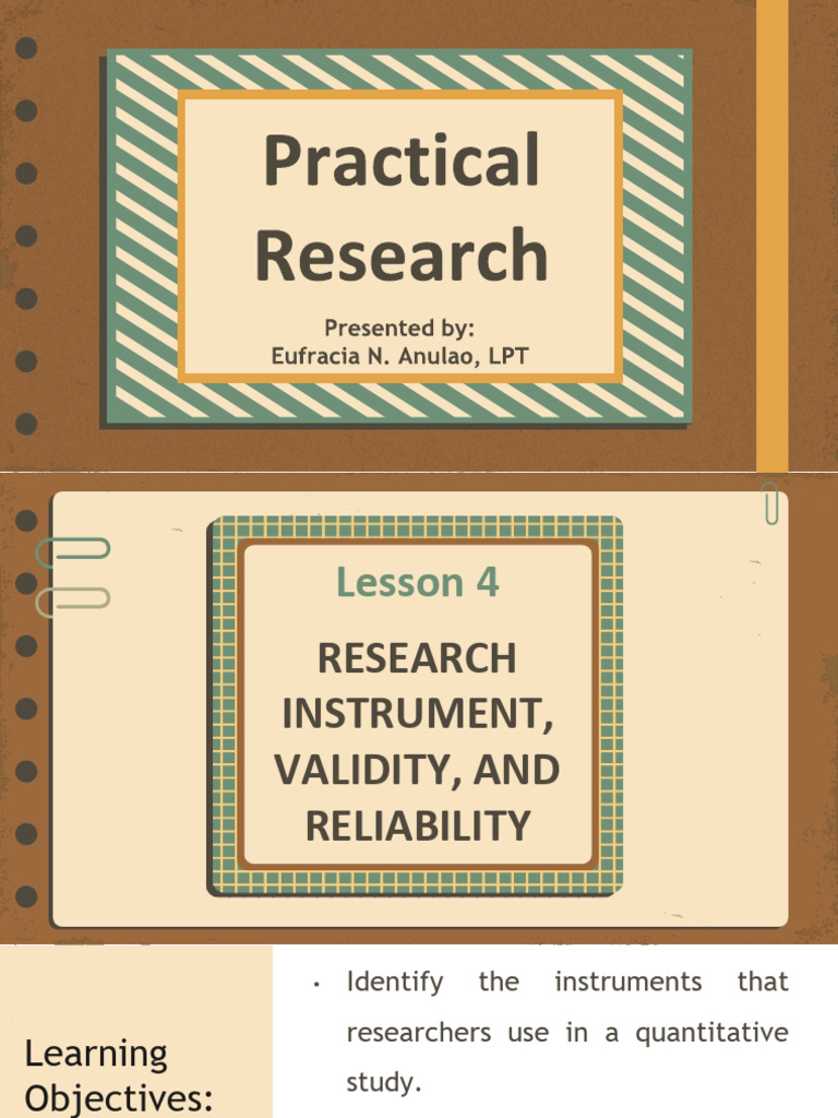 PR1 Q2 Lesson-4 | PDF | Validity (Statistics) | Optimism