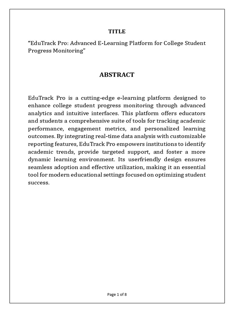 Abstract Edutack Pro | PDF | Educational Technology | Usability