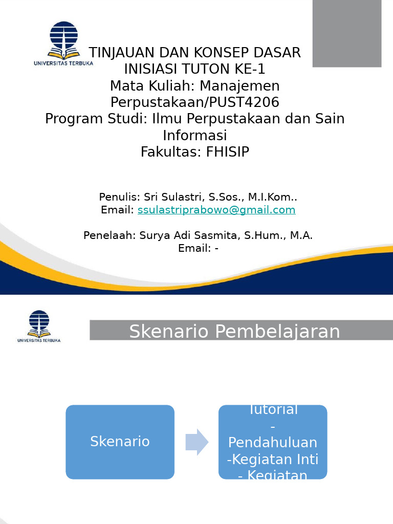 BB03-RK20b RII.0 Sajian Presentasi (Template PowerPoint UT) - 15 Agustus 2019 - PUST4206 - 1 | PDF
