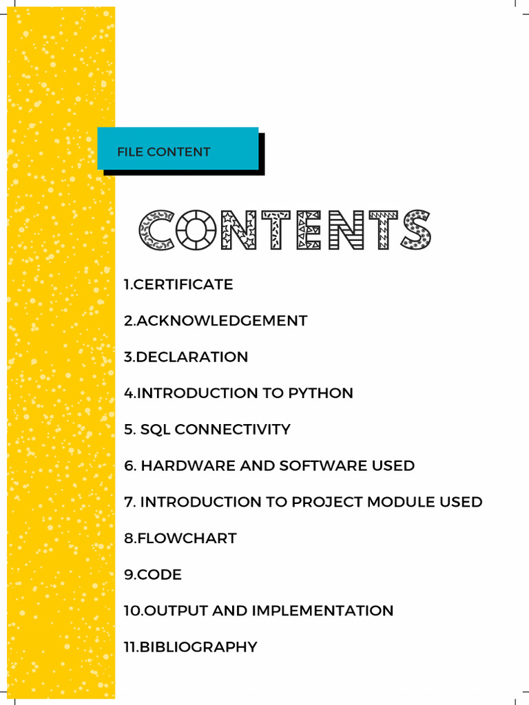 Index Practical File | PDF