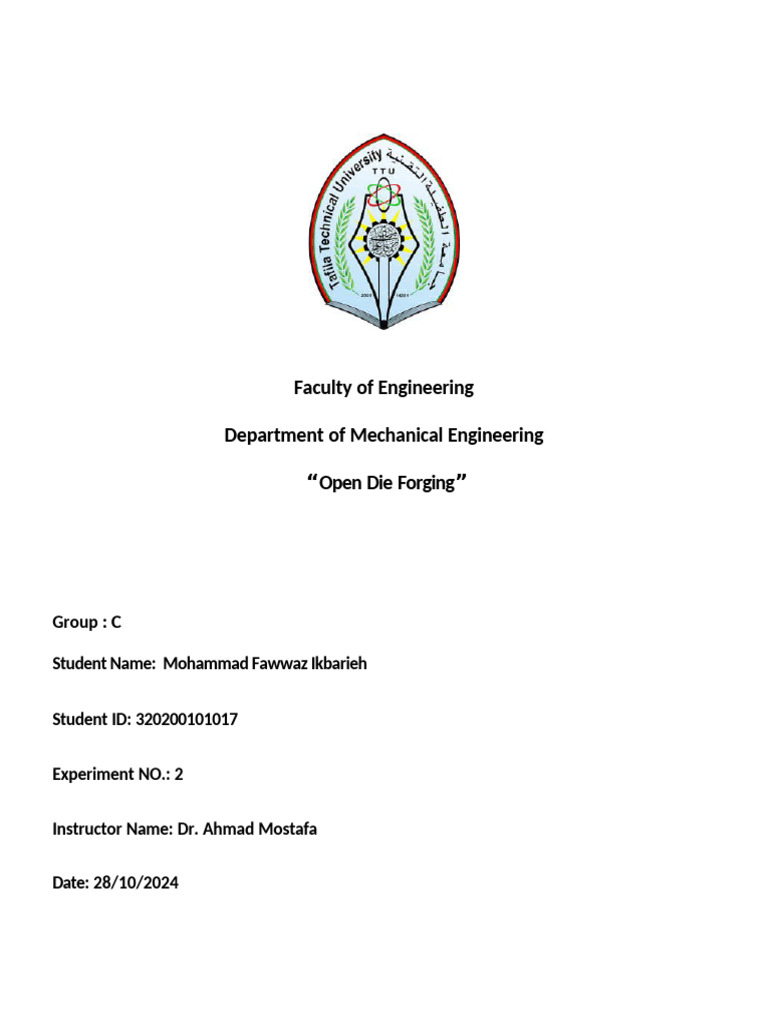 Forging Sheet Iik 2 | PDF | Stress (Mechanics) | Physical Sciences