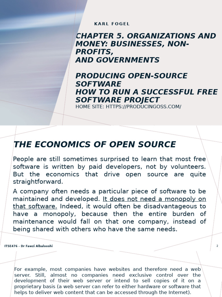 The Economics of Open Source | PDF | World Wide Web | Internet & Web