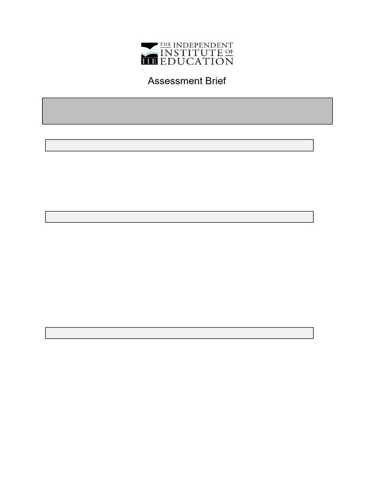 BUEL6212 - IIE 2023 Assessment Brief | PDF | Subject (Grammar) | Concept