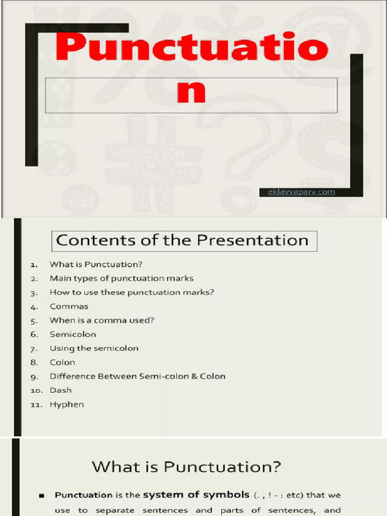 Punctuation Marks in Writing | PDF