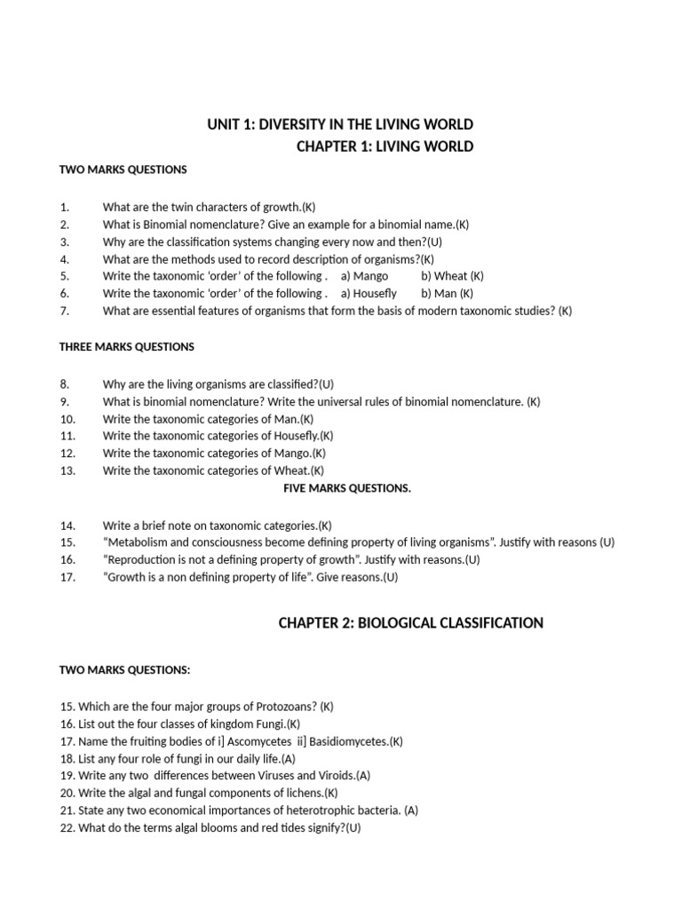I Pu Biology Question Bank | PDF | Meiosis | Cellular Respiration
