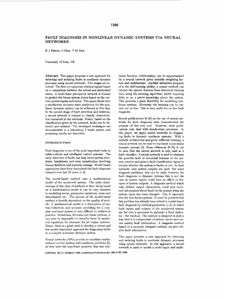 Patton 1994 | PDF | Artificial Neural Network | Pattern Recognition