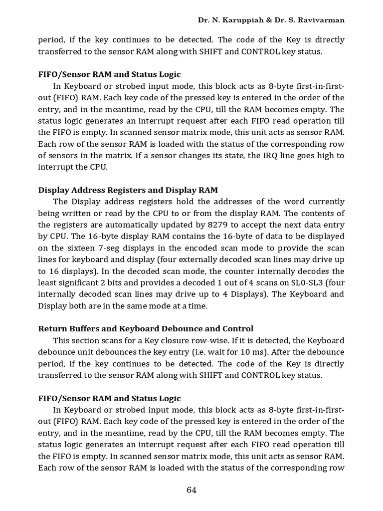 Microprocessors and Microcontrollers 64 | PDF | Computer Keyboard | Random Access Memory