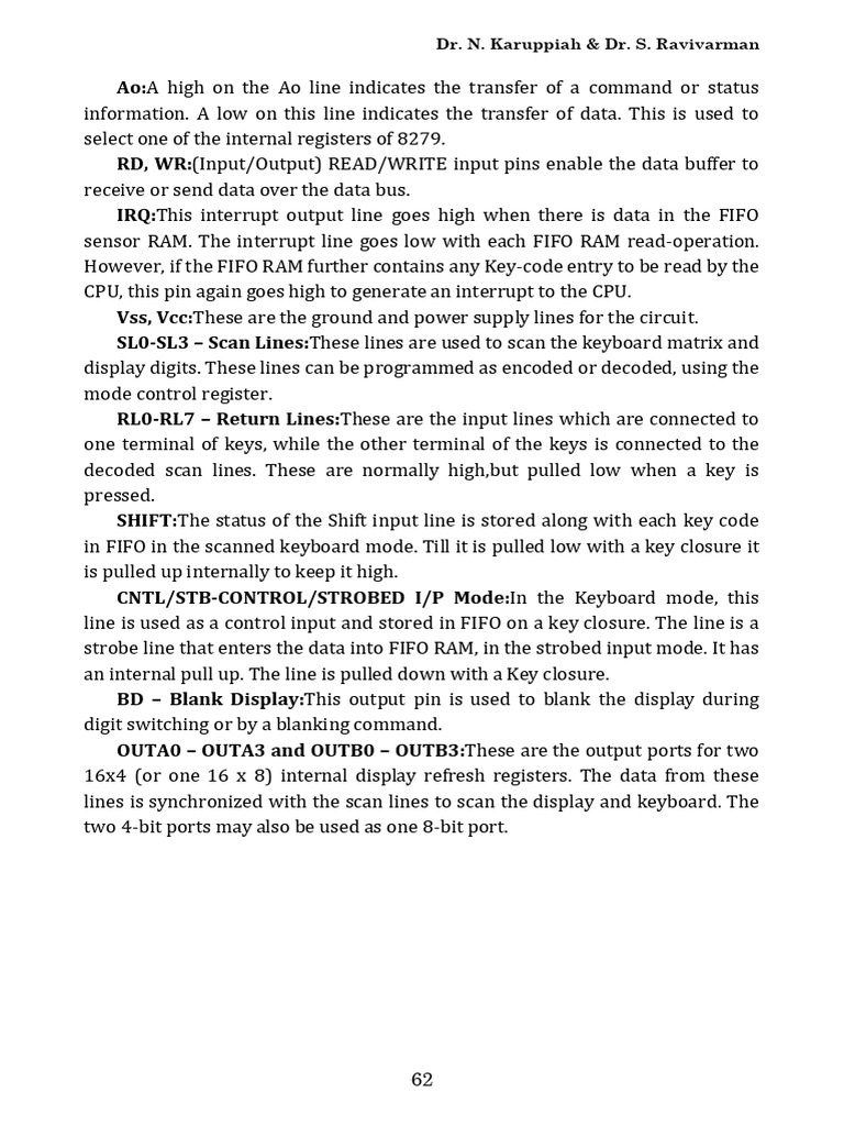 Microprocessors and Microcontrollers 62 | PDF | Computers
