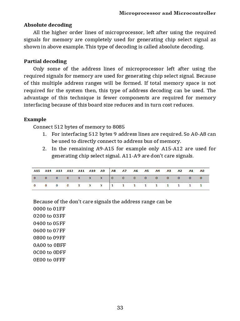 Microprocessor Address Decoding | PDF | Computers