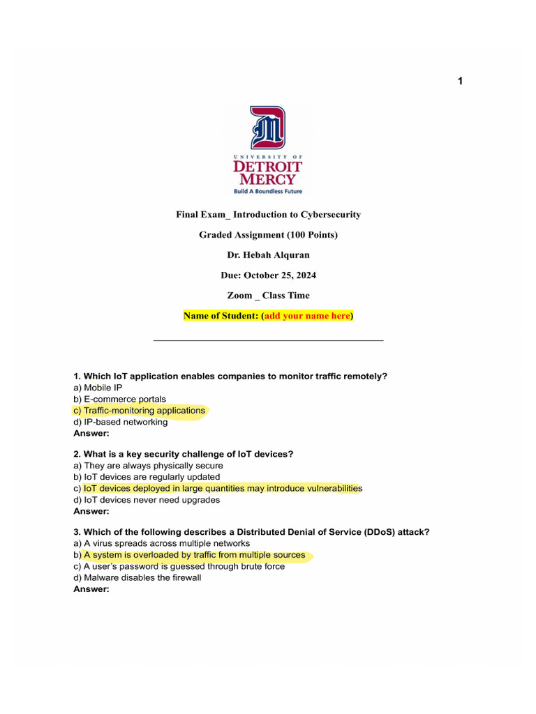 Yug Final Exam | PDF