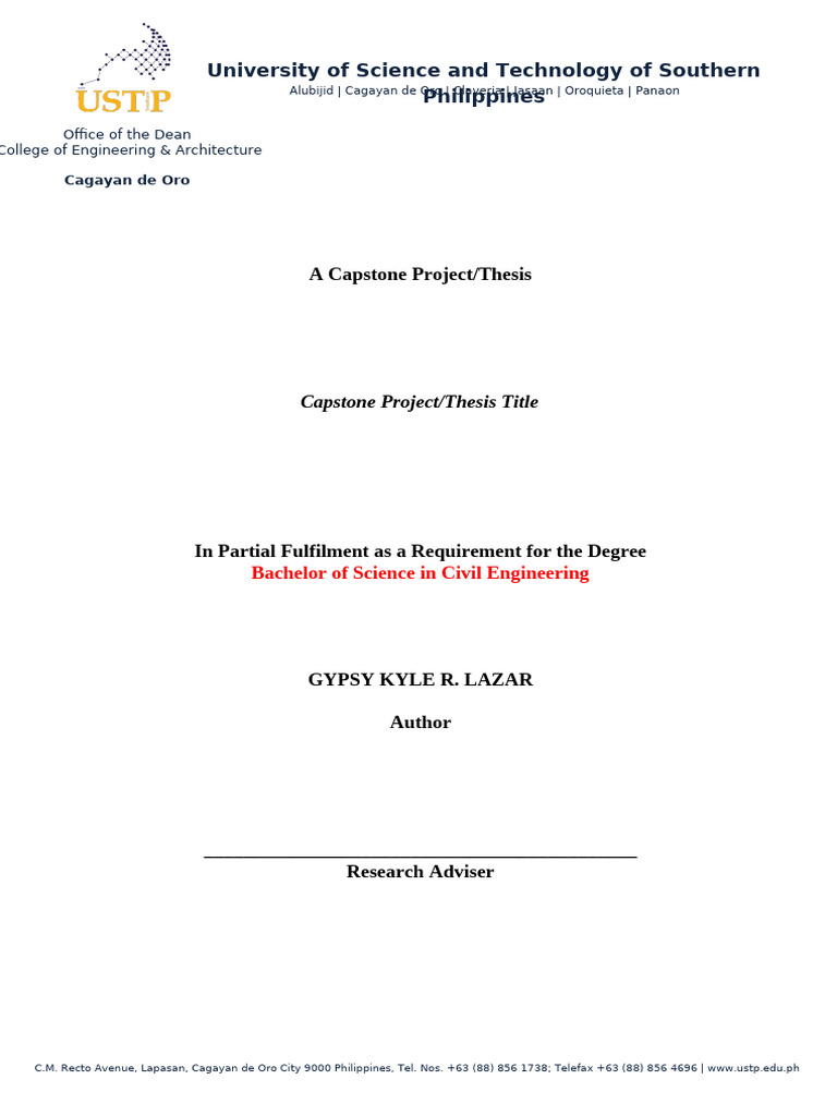 Concept Paper Template - Capstone Thesis | PDF | Academic Discipline ...