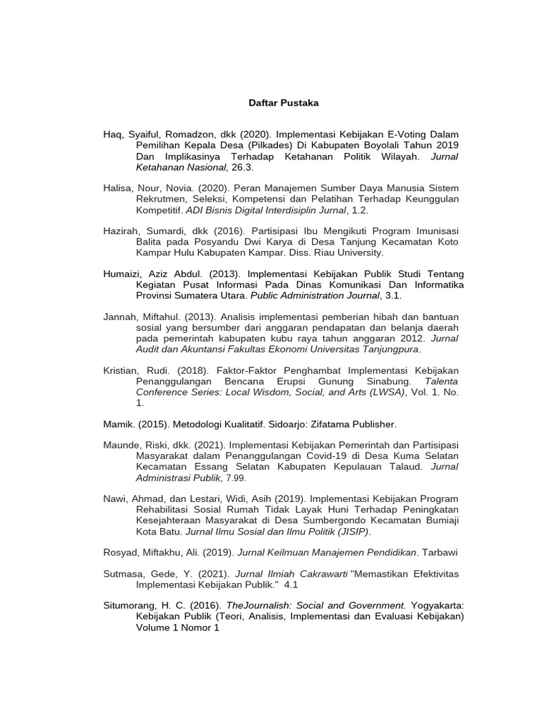 Dapus & Dokumentasi | PDF | Politik | Ilmu Sosial