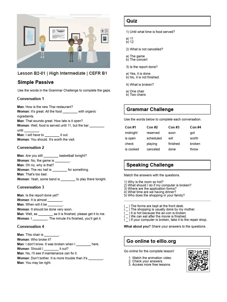 Intermediate English Exercises | PDF