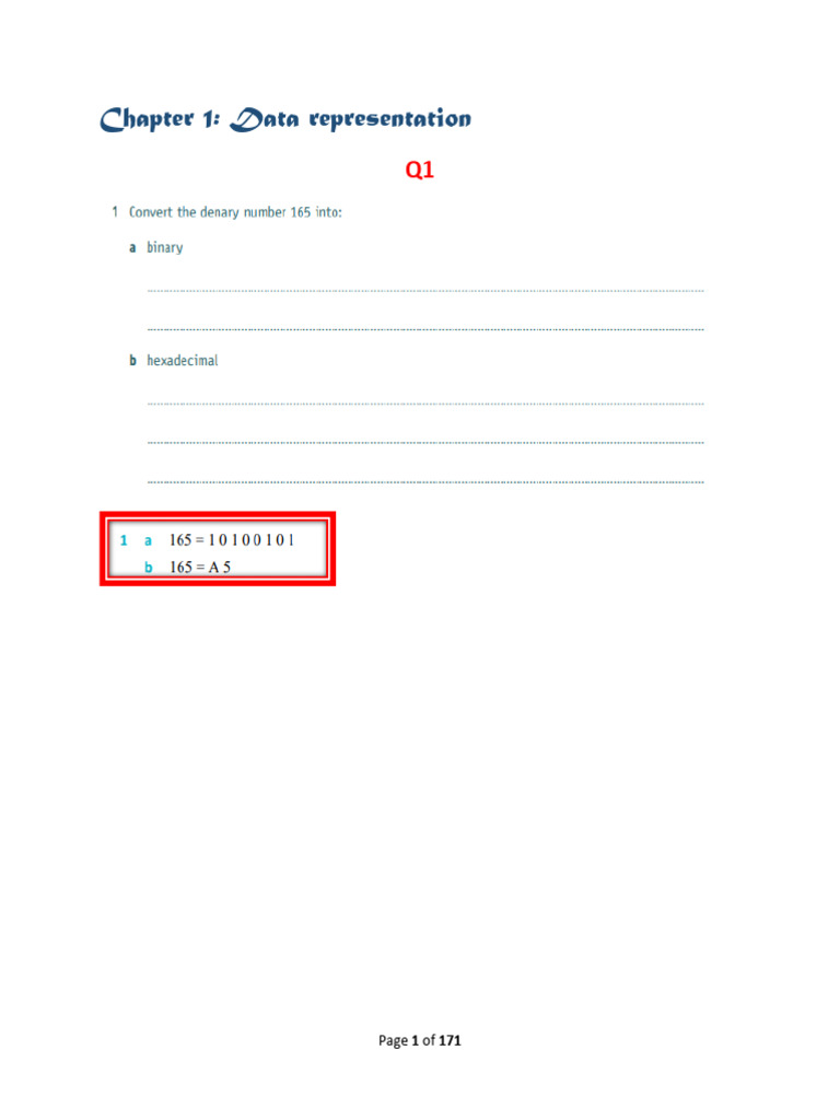 CS Topical Questions Y10 P1 | PDF