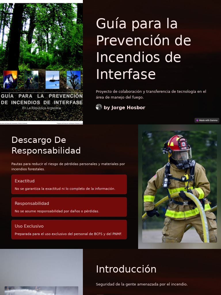 Guia para La Prevencion de Incendios de Interfase | PDF | Ciencia y ...