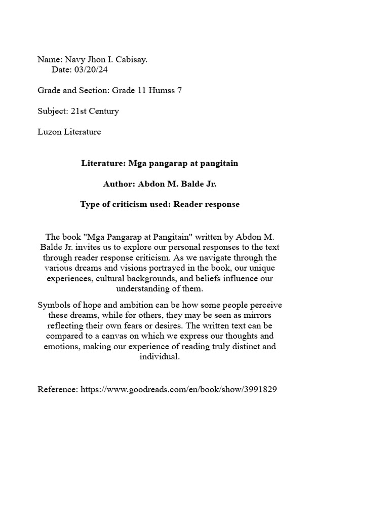 21st Century Assignment | PDF | General Fiction