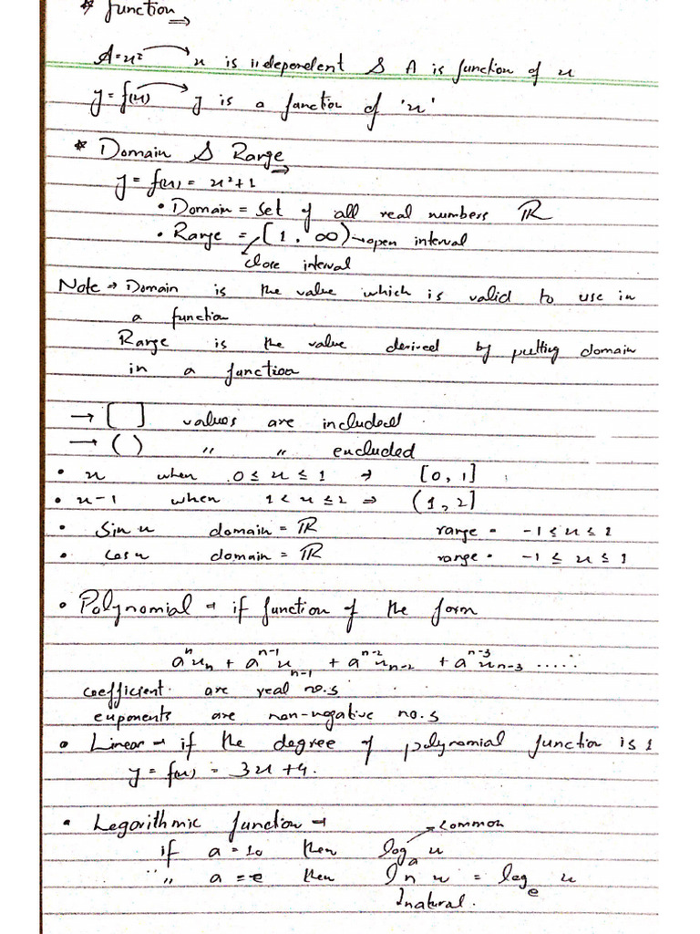 Calculus Notes Limits and Derivation | PDF