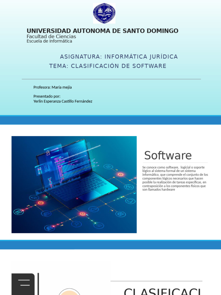 Clasificación del Software Informático | PDF
