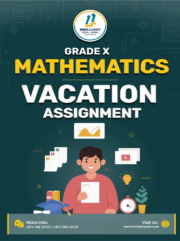 X Math Vacation Assignment 2024-25 | PDF