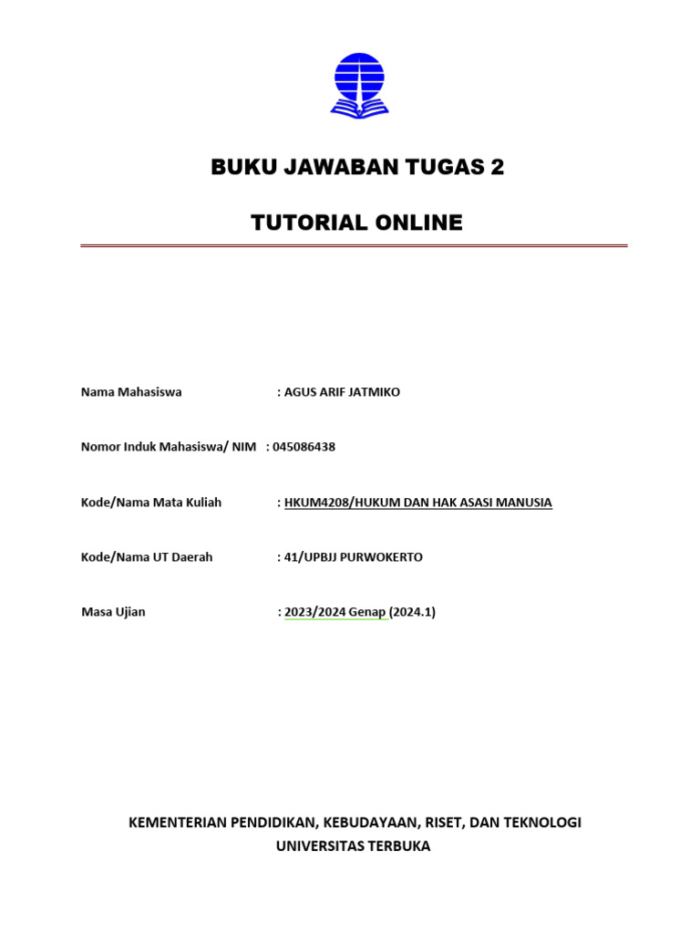 Tugas 2 Hukum & Ham Agus | PDF | Politik