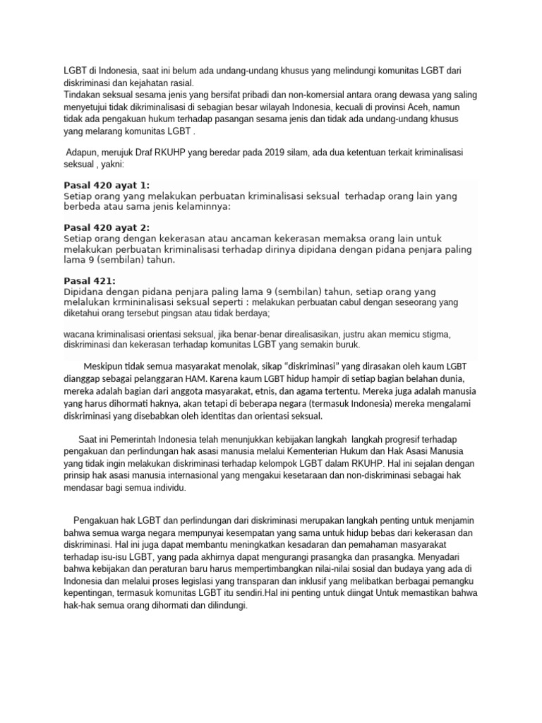 LGBT Di Indonesia | PDF