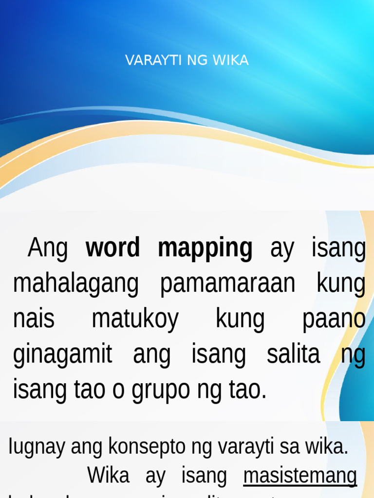Varayti NG Wika | PDF