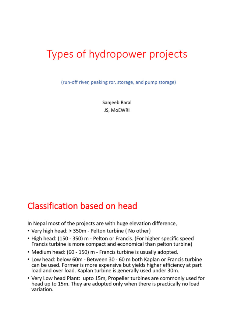 Hydropower Project Types in Nepal | PDF | Reservoir | Hydroelectricity