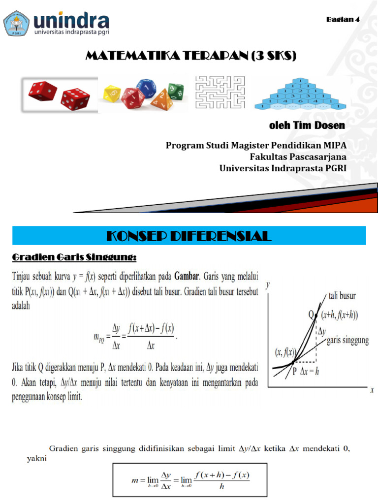 Pertemuan 4 Matematika Terapan Diferensial | PDF