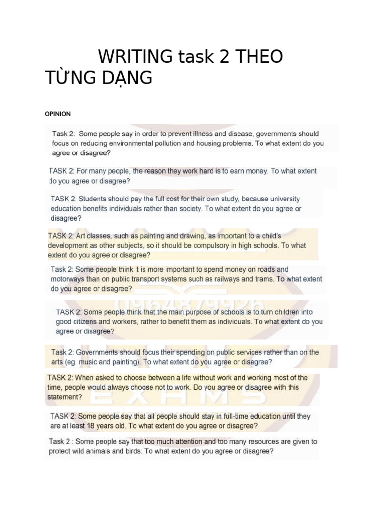 Writing Theo T NG D NG | PDF