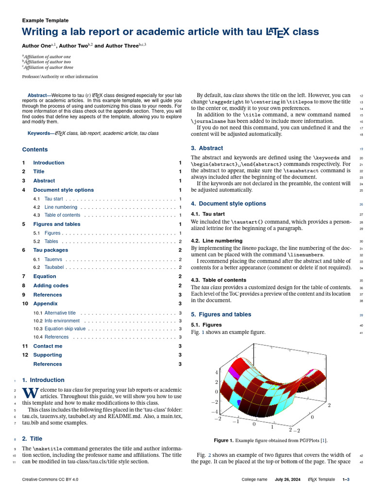 Tau Class Lab Report Template | PDF | Computing | Computer Programming