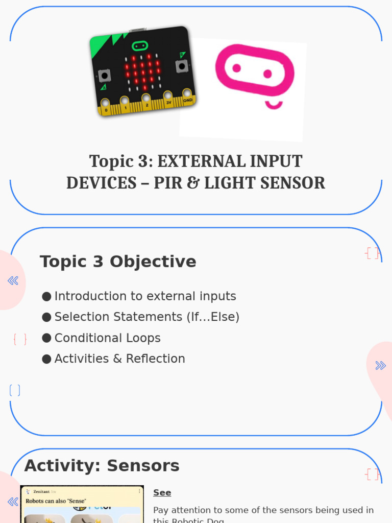 Topic 3 - External Input Devices Python | PDF | Computer Engineering ...