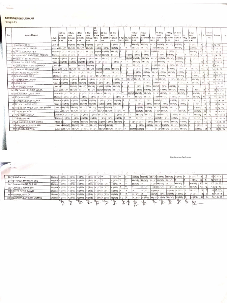DHK Studi Kependudukan 6 A3 | PDF